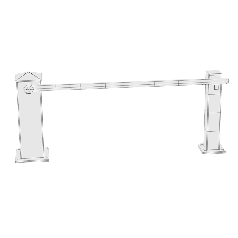 3d model boom gate