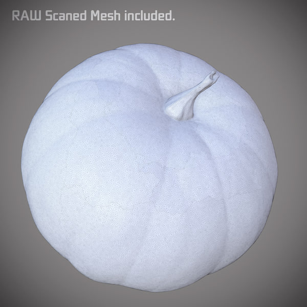 hd scaned pumpkin polys 3d model