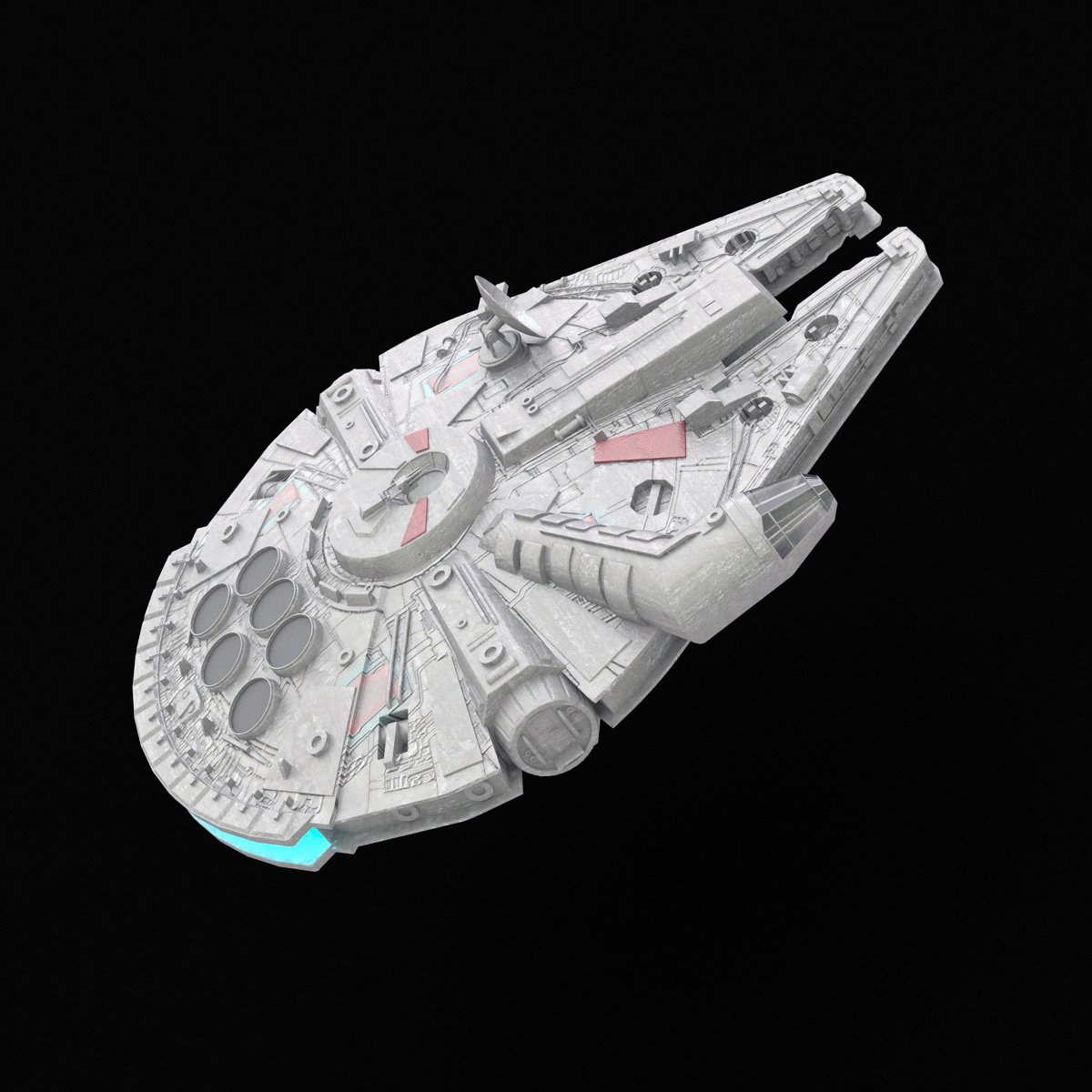 3d model millennium falcon