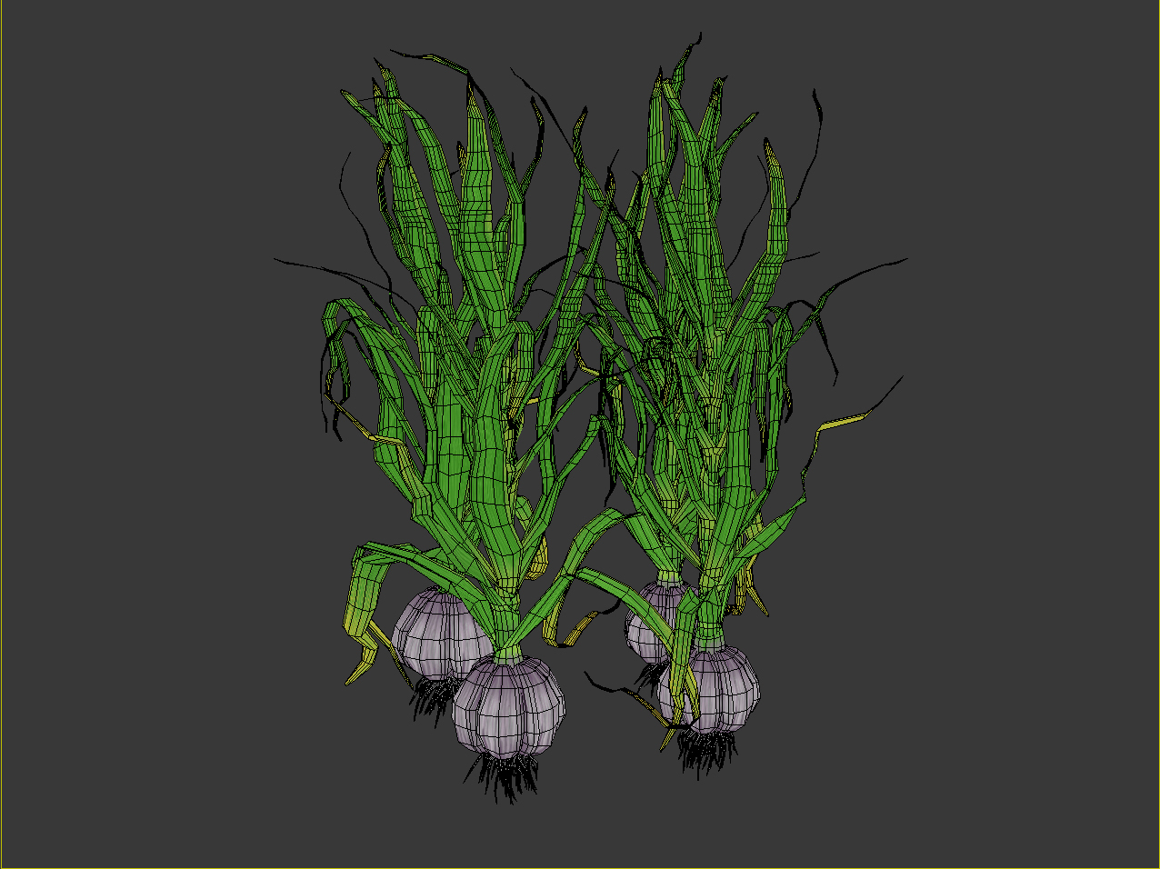 3dsmax garlic planting