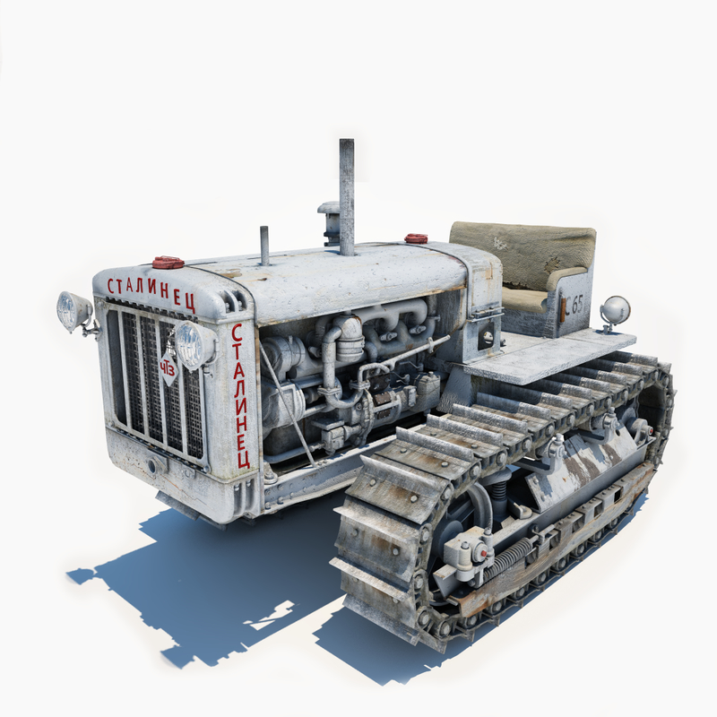 c4d stalinets s-65 soviet tractor
