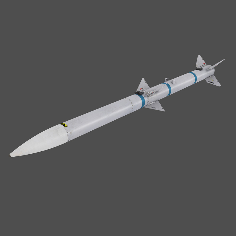 3ds max aim-120 missile amraam