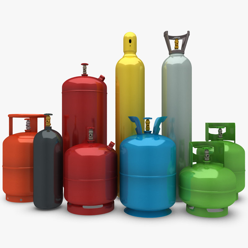 max gas cylinder set
