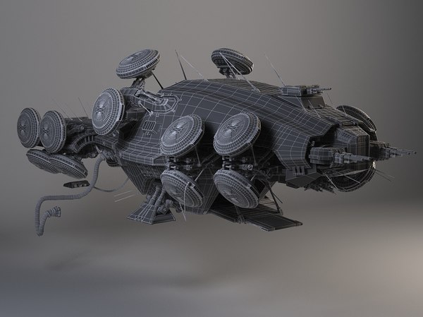 3d movie space ship model