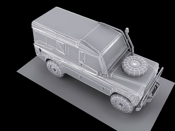 defender military 3d model