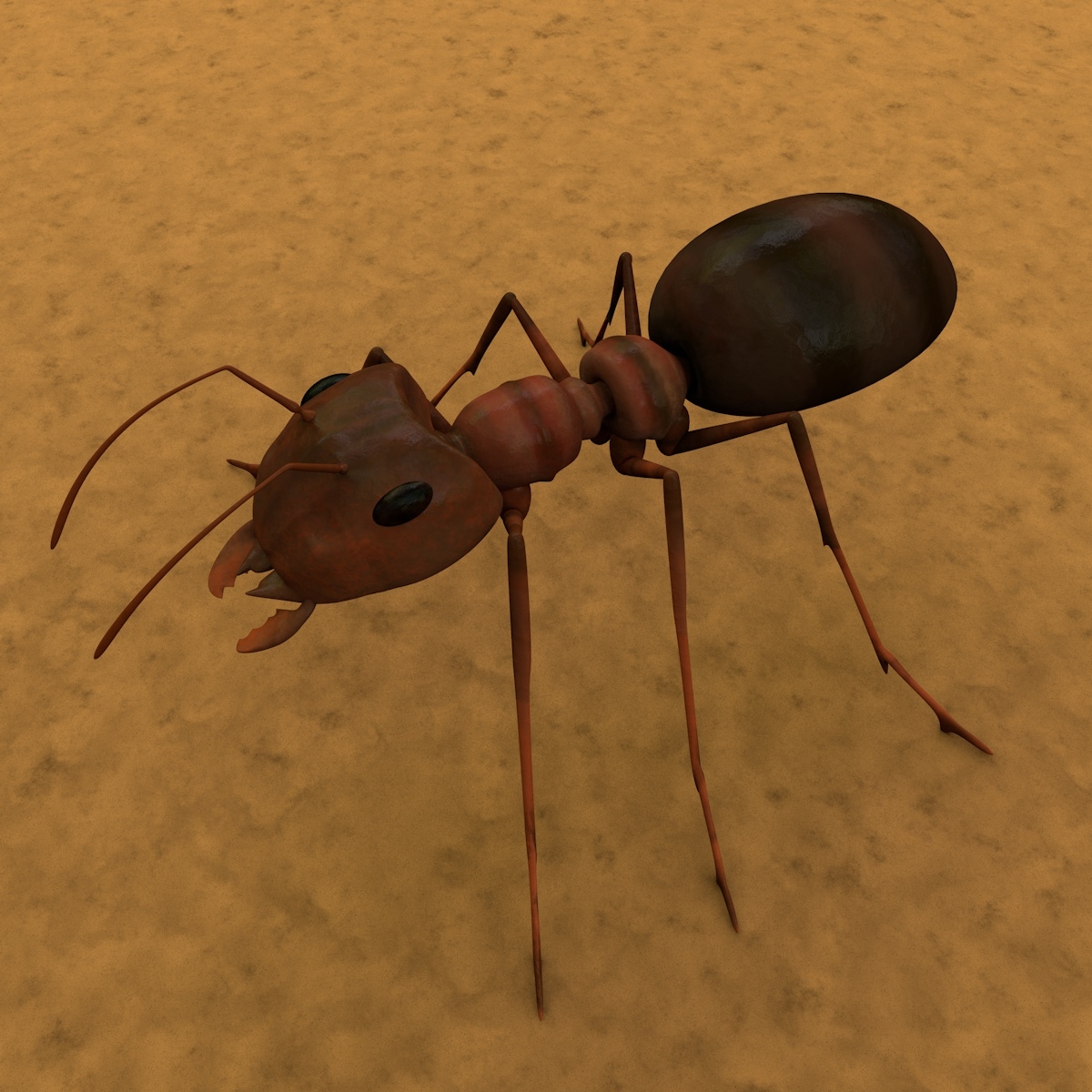 ant animation running 3ds free