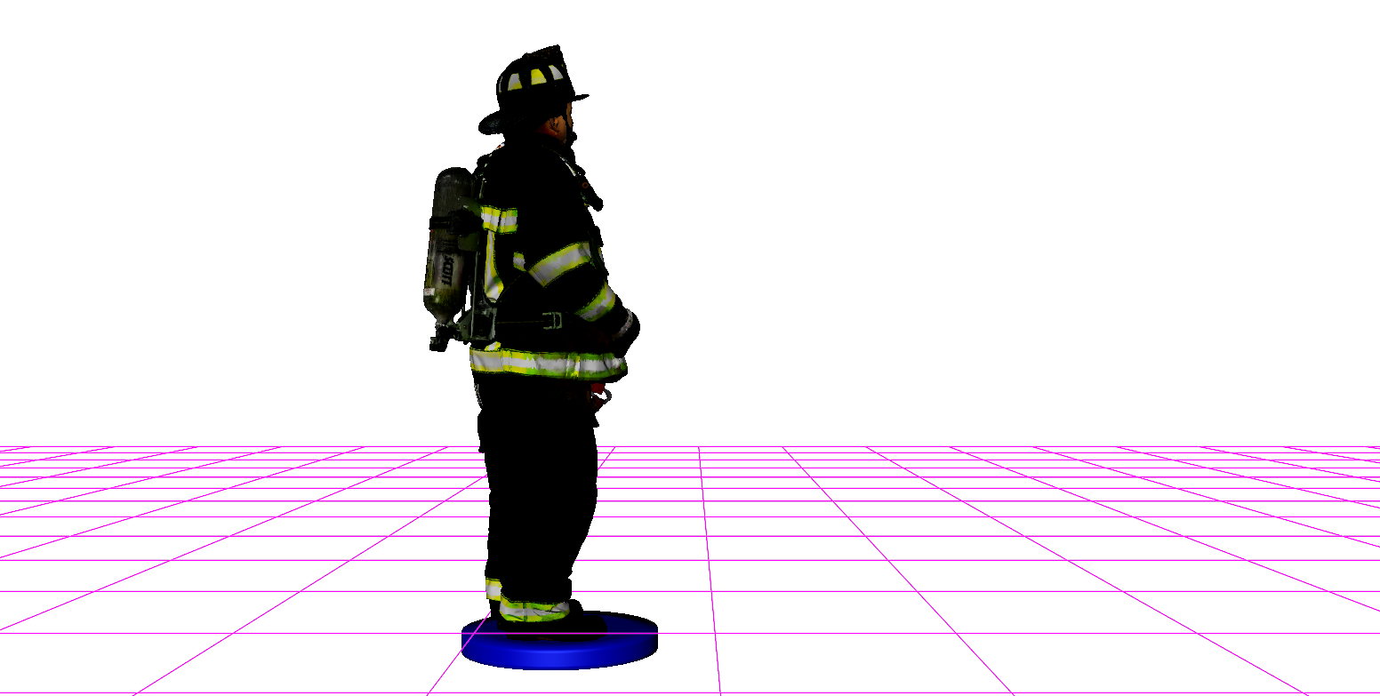 firefighter fireman 3d fbx