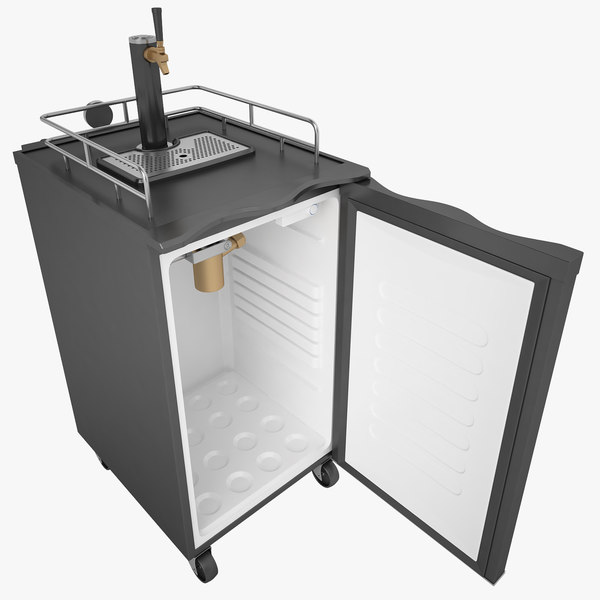 3d max tap beer refrigerator