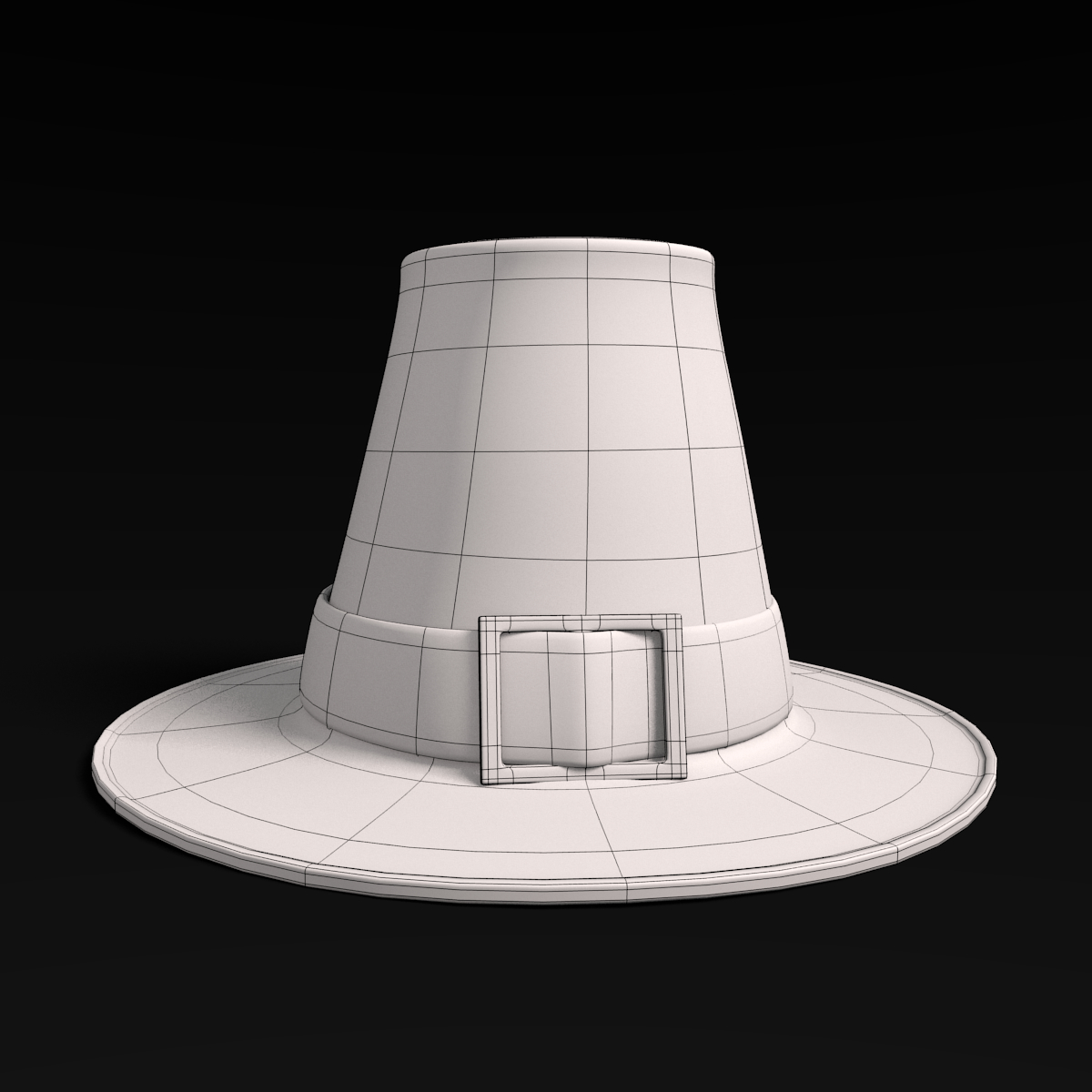 pilgrim hat 3d model
