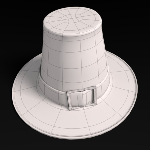 pilgrim hat 3d model