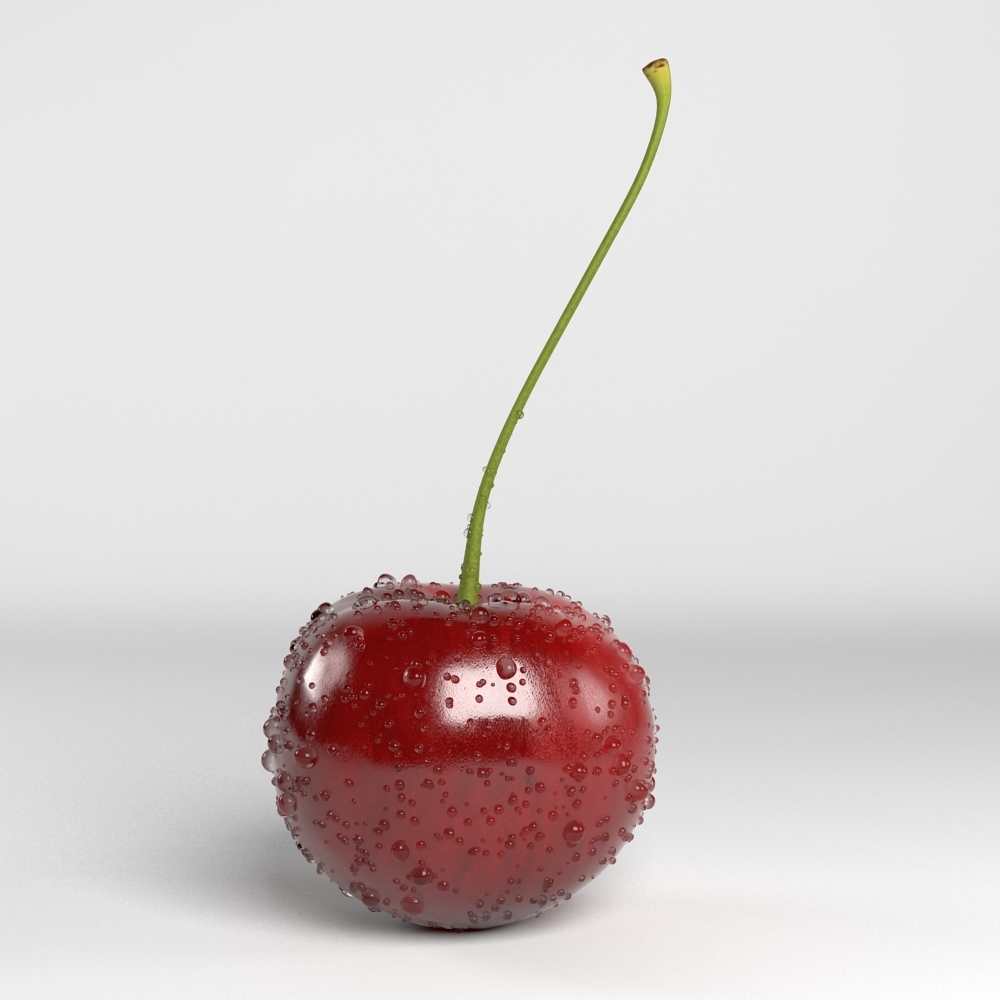 cherry drops realistic 3d max