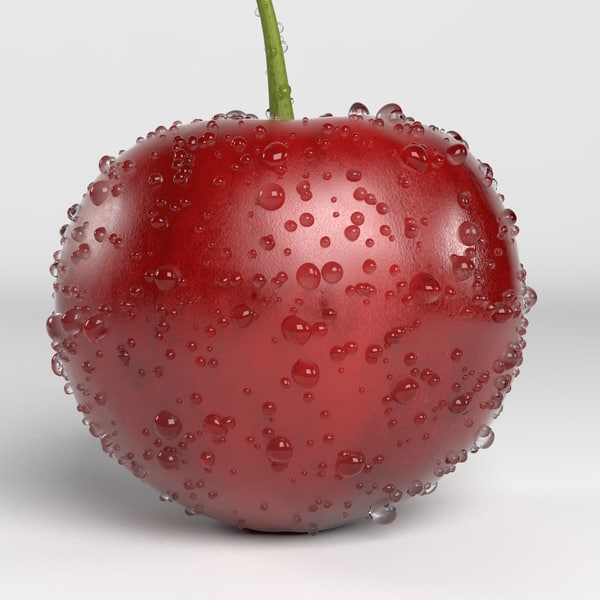 cherry drops realistic 3d max
