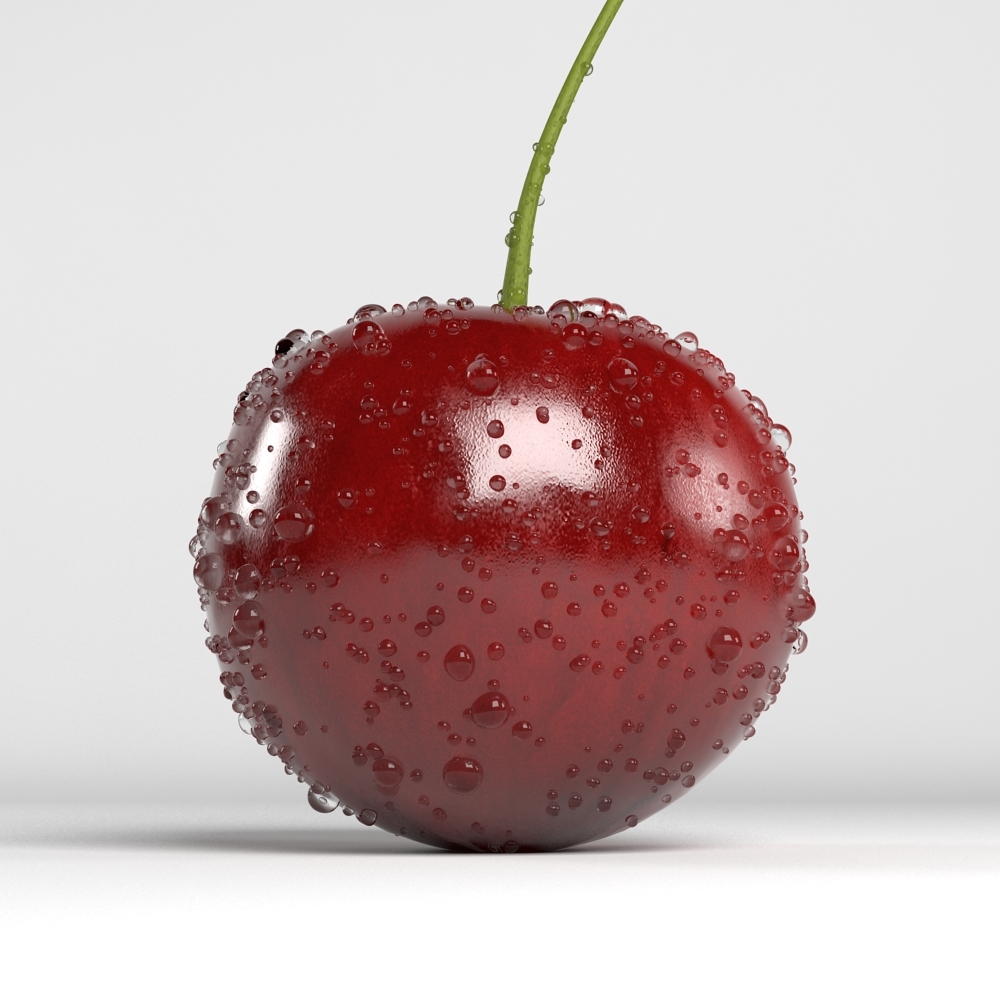 cherry drops realistic 3d max