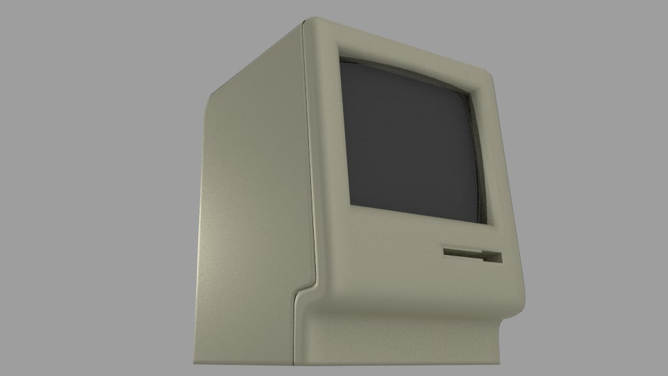 old computer 3d model