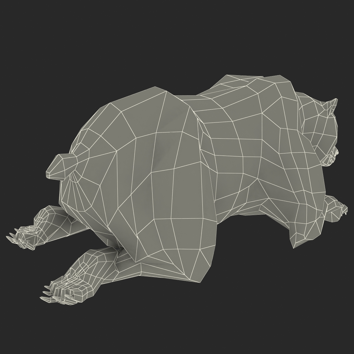 3d grizzly bear pose 5