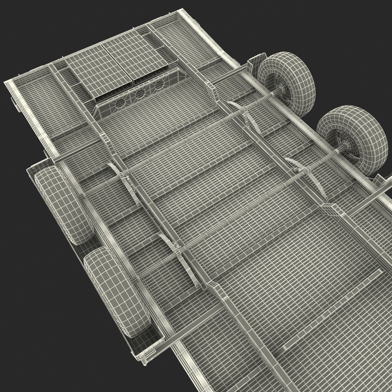 aluminum trailer 3d model