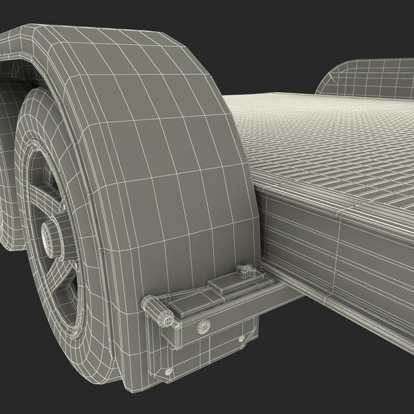 aluminum trailer 3d model