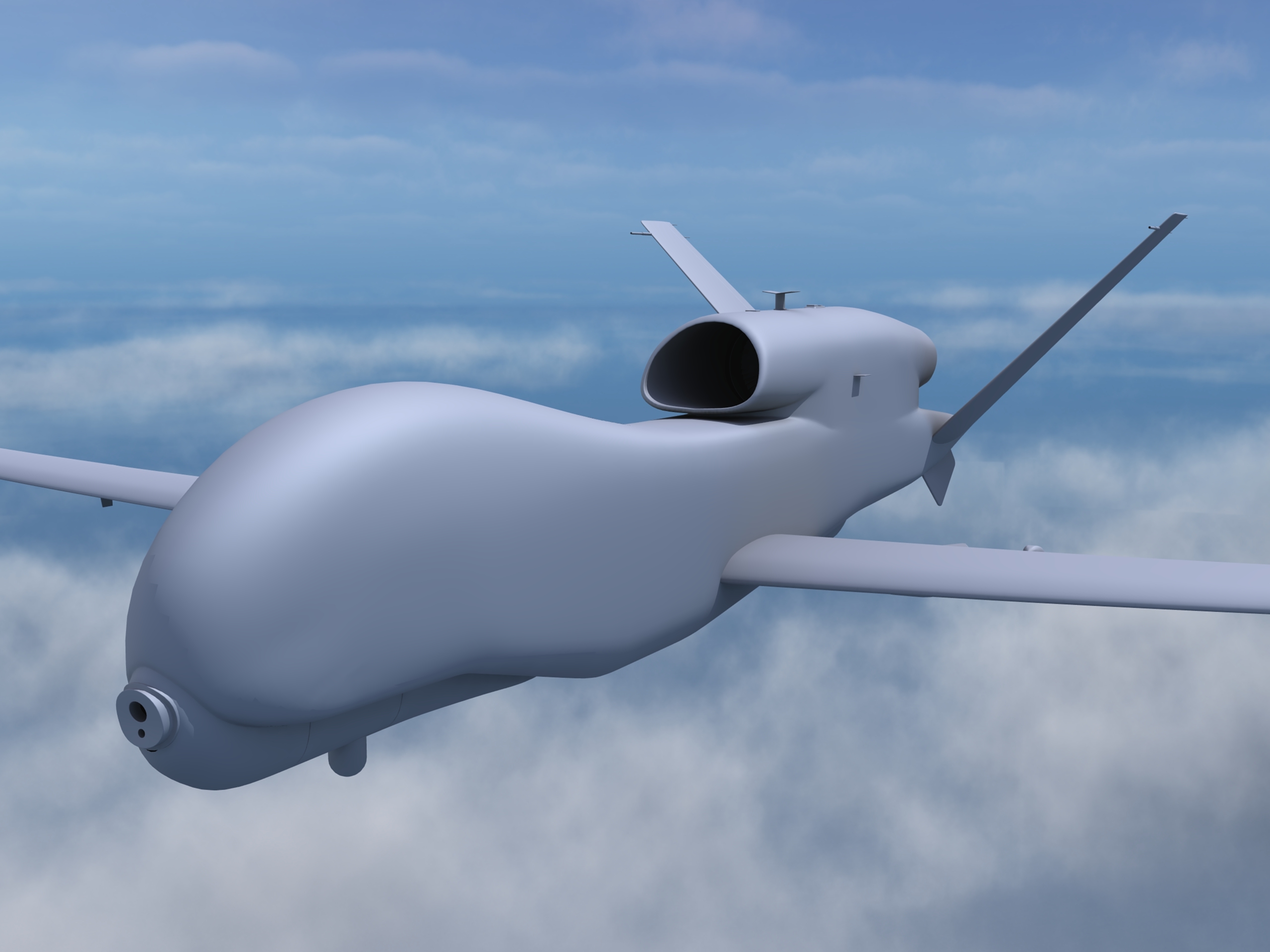 3d model rq-4 global hawk
