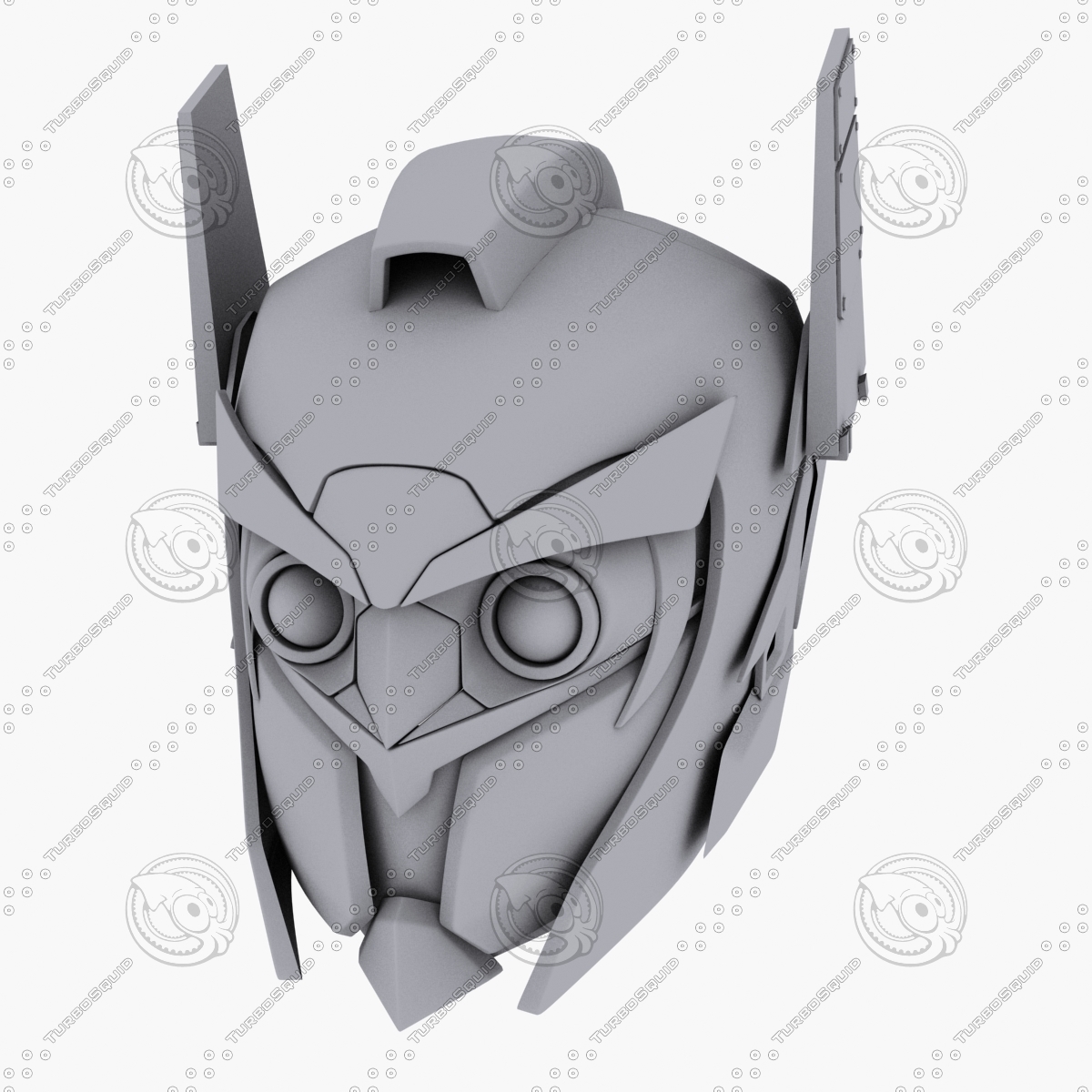 modelo 3d Colección completa de cabeza de robot (tipo A - I ...