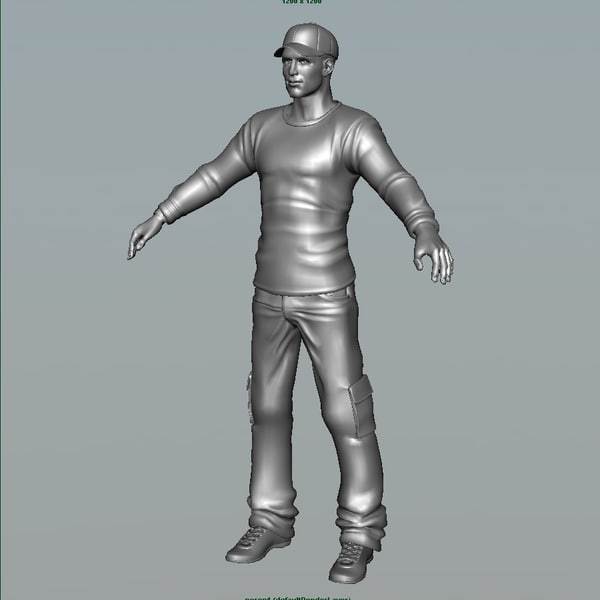 3d model male man