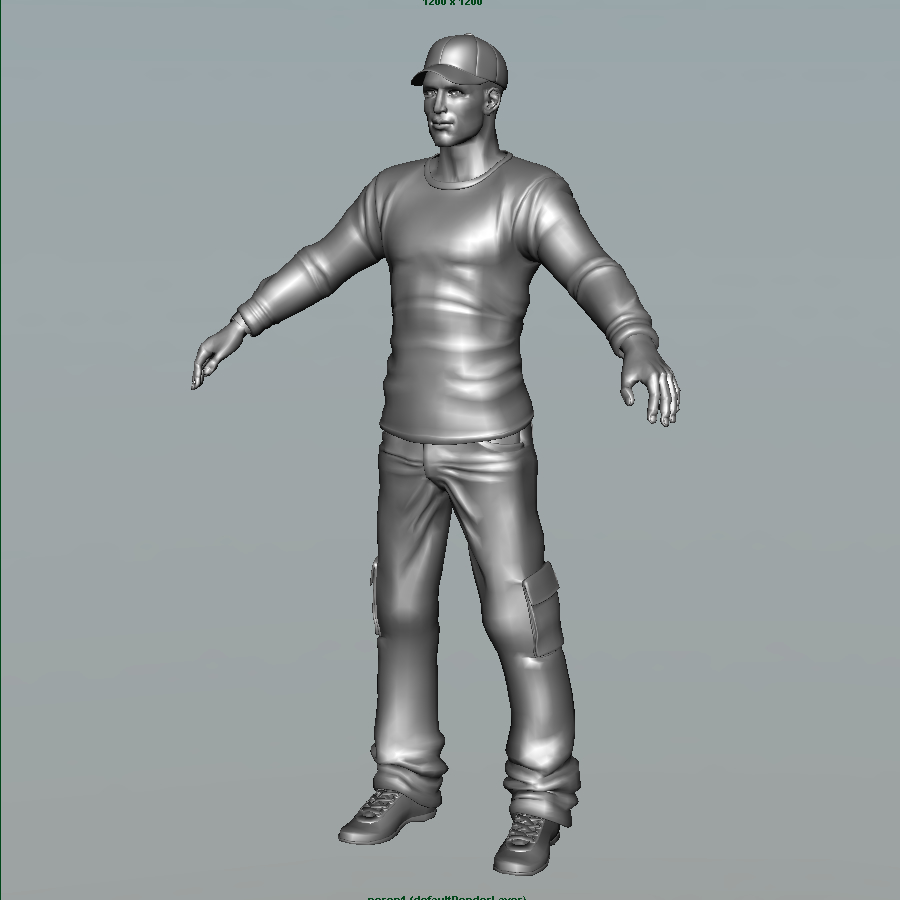 3d model male man