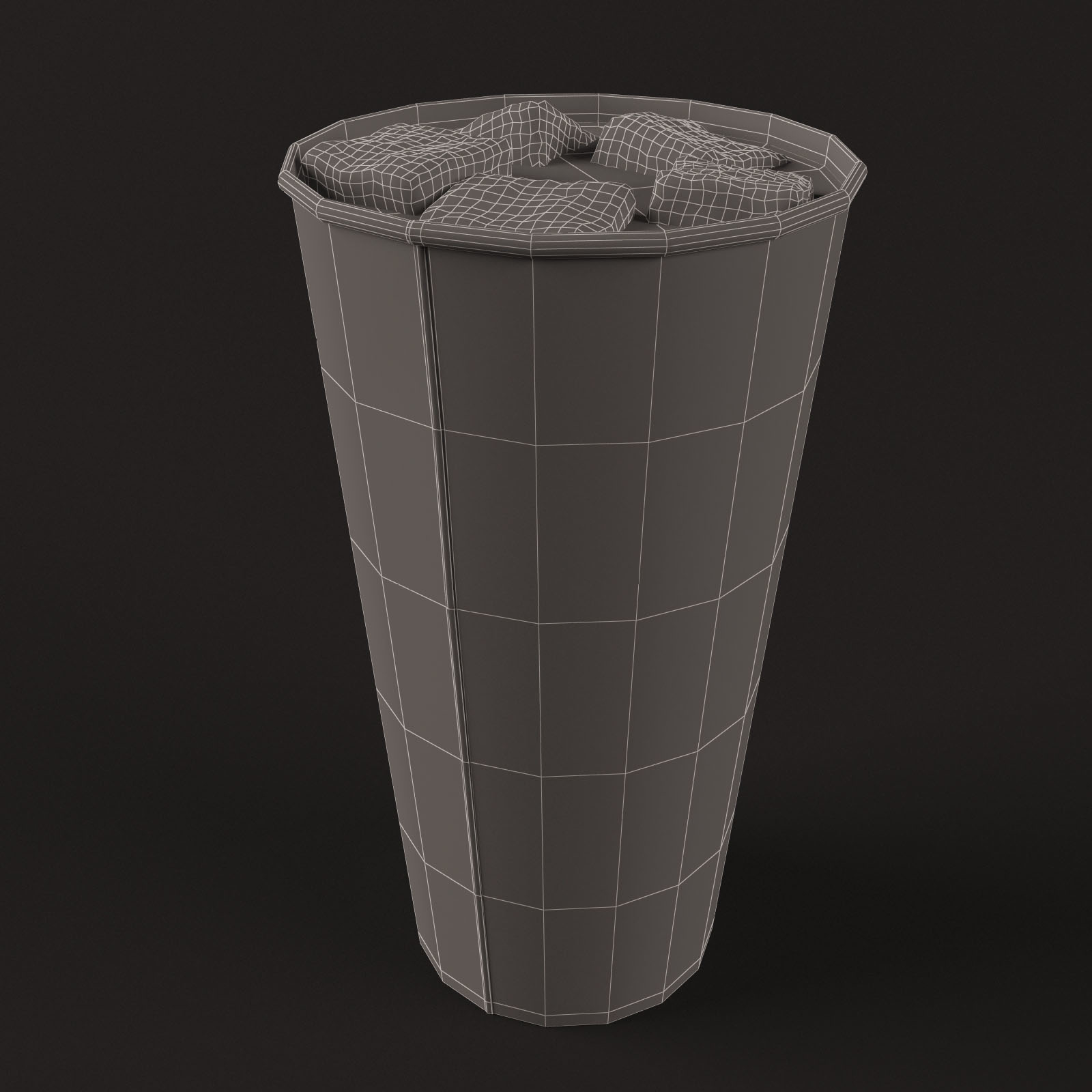 3ds max paper cup ice