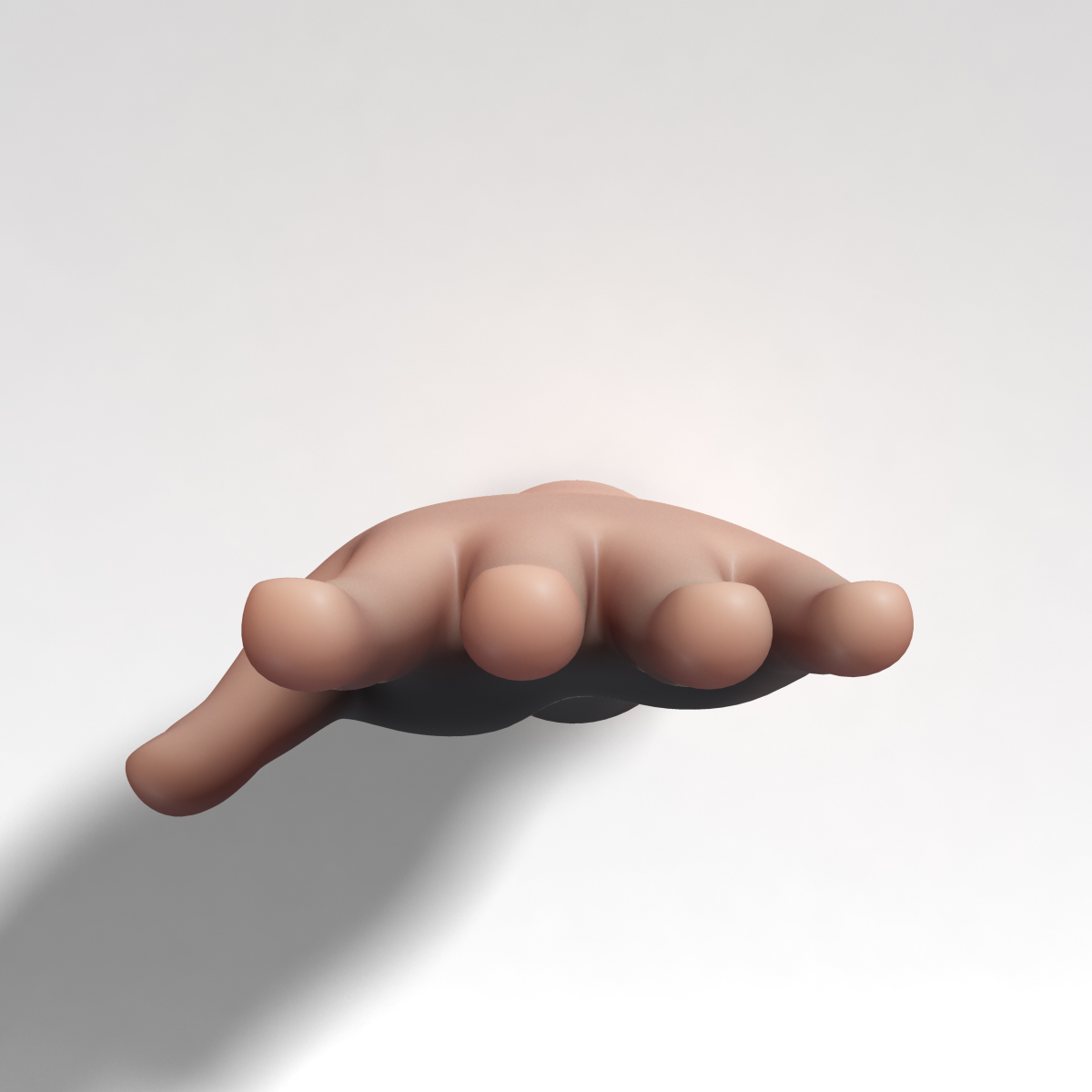 obj cartoon hand v01