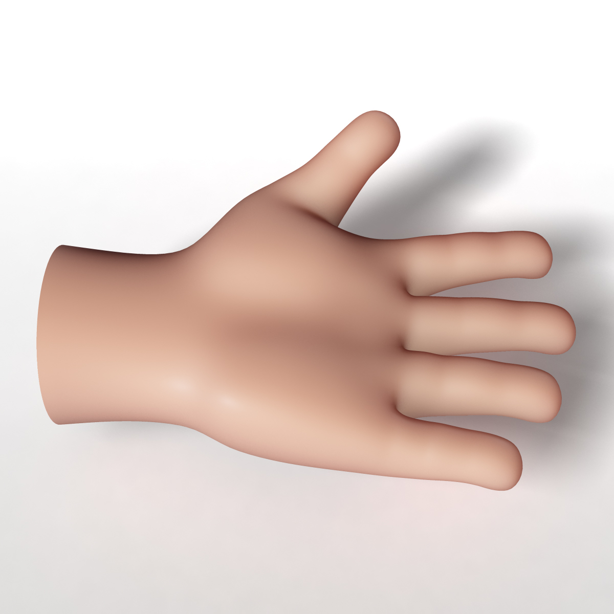 obj cartoon hand v01