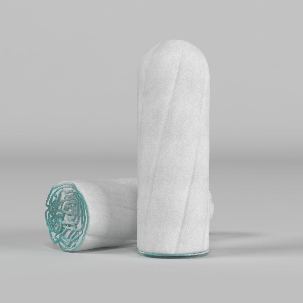 tampon realistic 3d obj