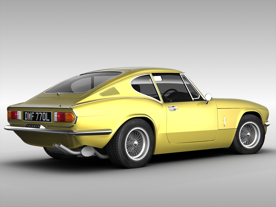 3d model triumph car