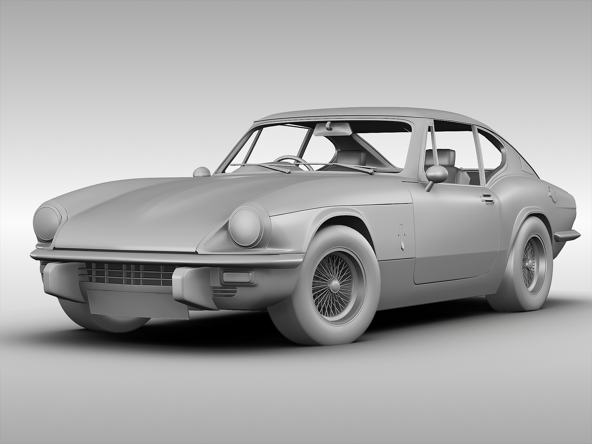3d model triumph car