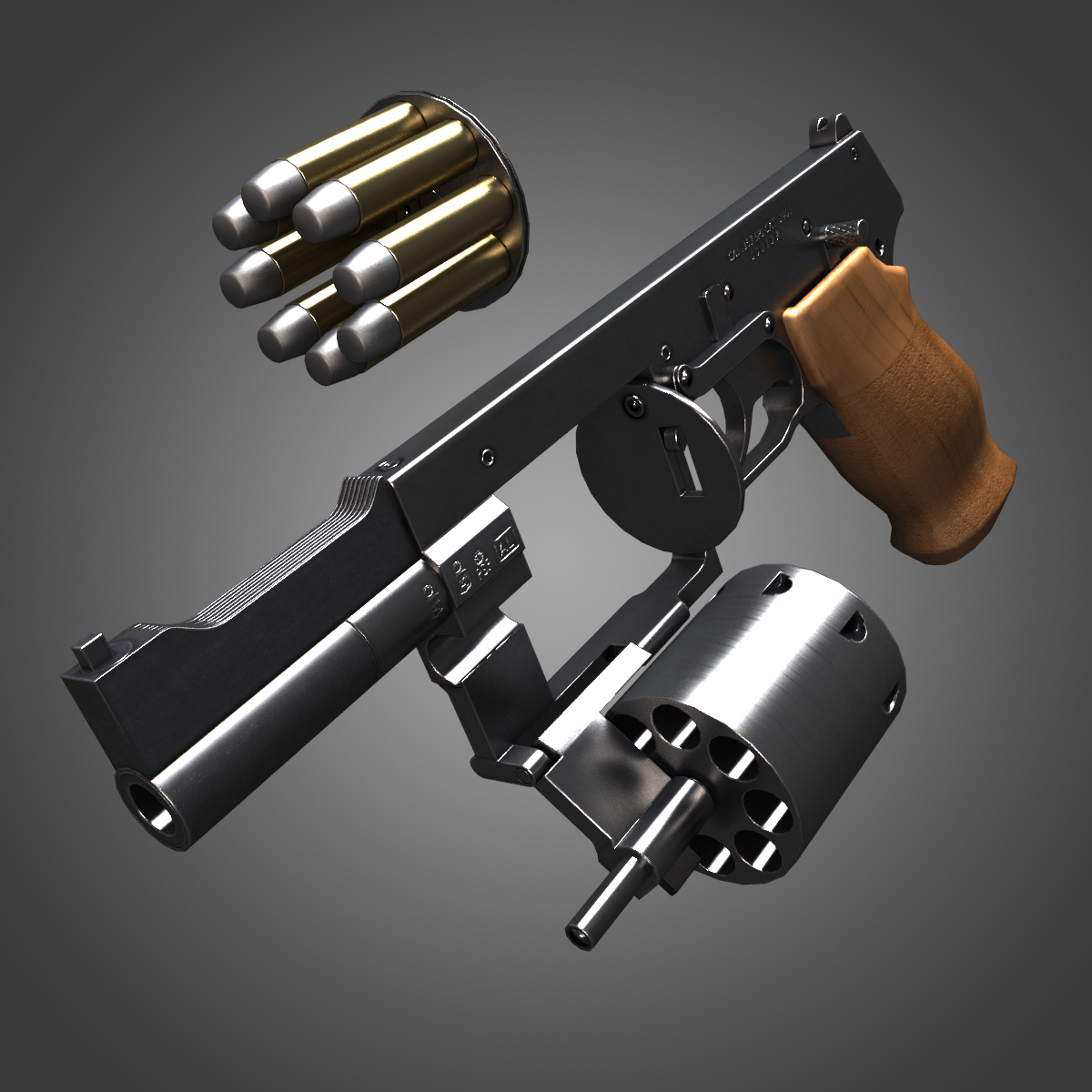 modelo 3d Revólver Mateba MTR-8 - TurboSquid 857060