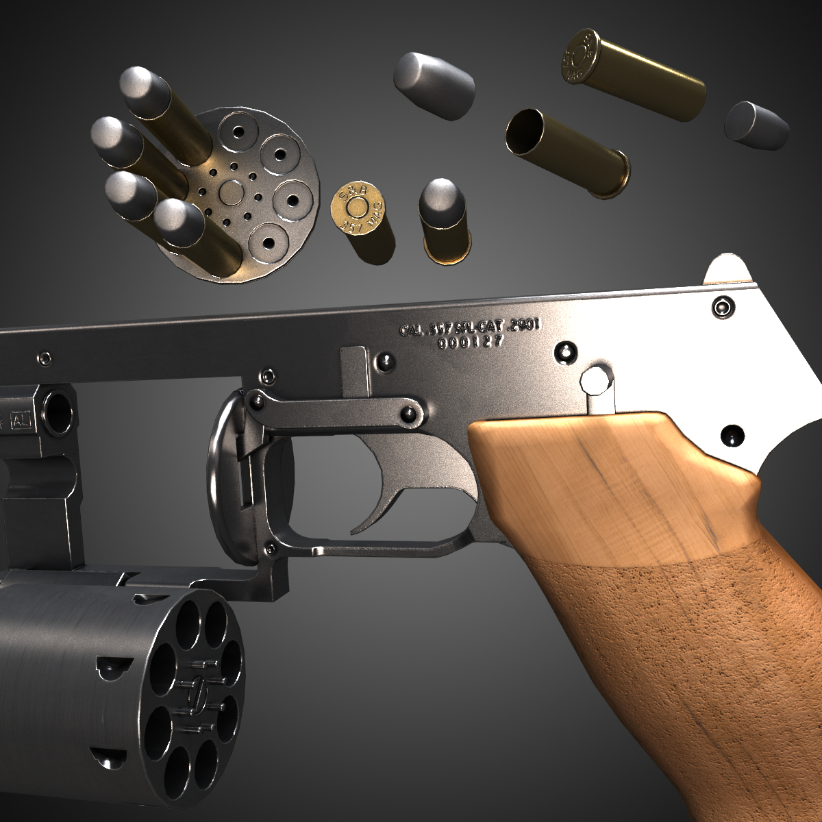 modelo 3d Revólver Mateba MTR-8 - TurboSquid 857060