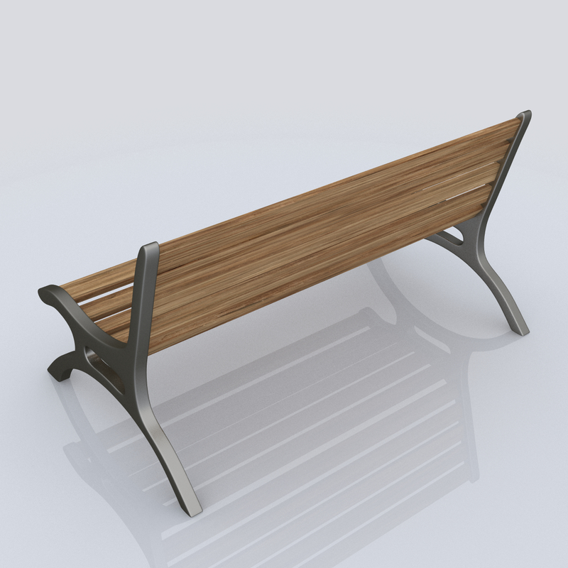 3d bench model