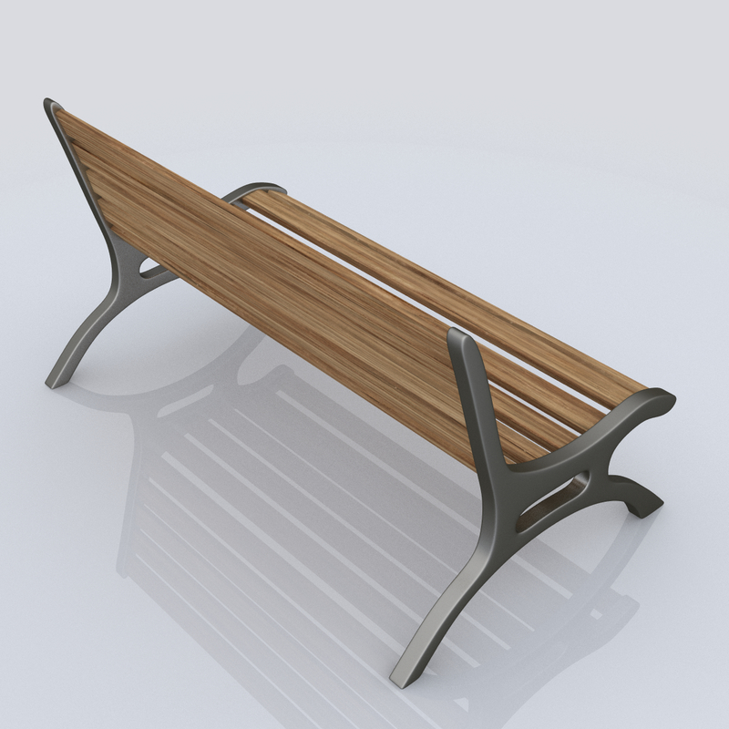 3d bench model