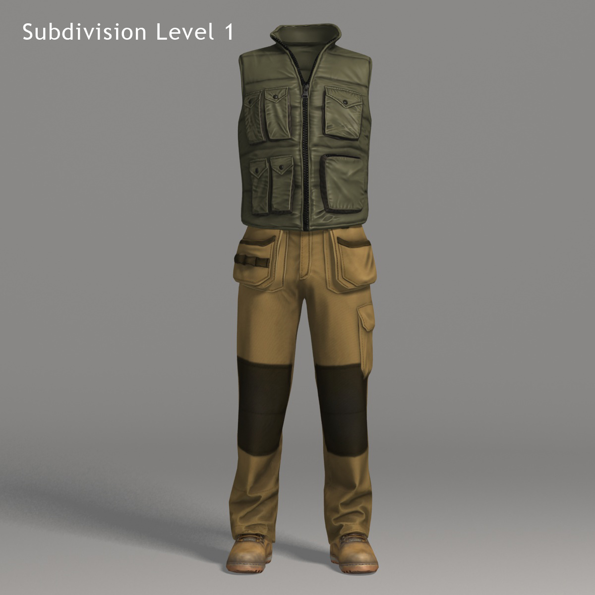 3d model workwear clothing
