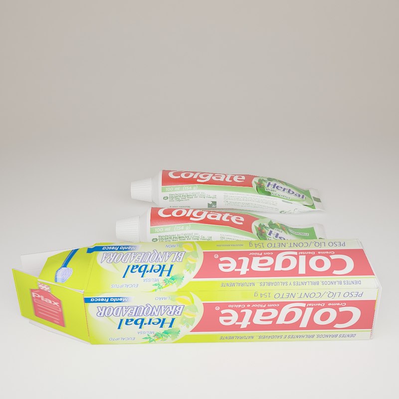 colgate herbal 3d model