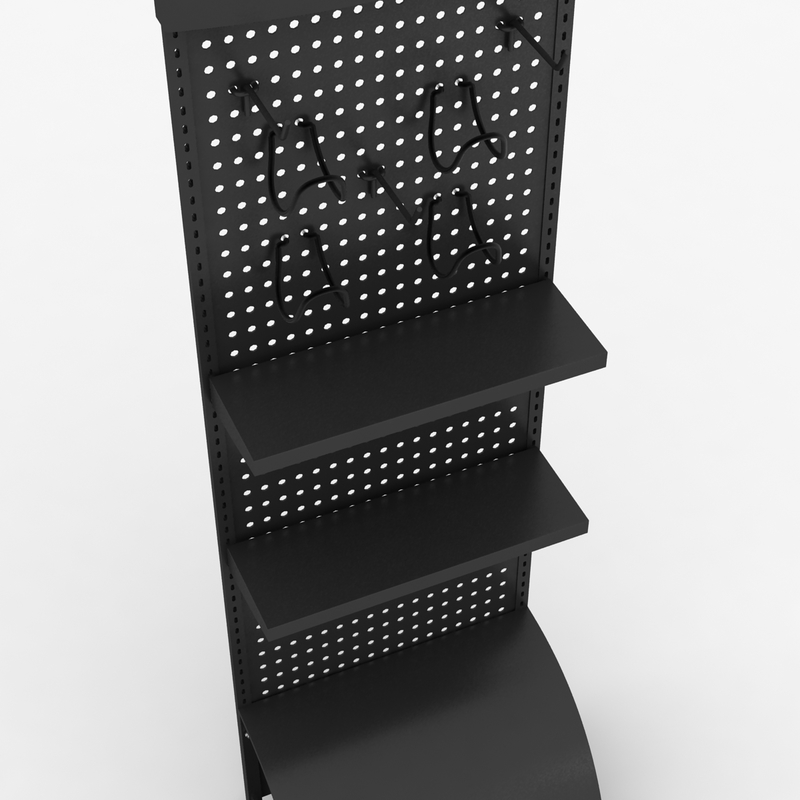 3d pegboard rack