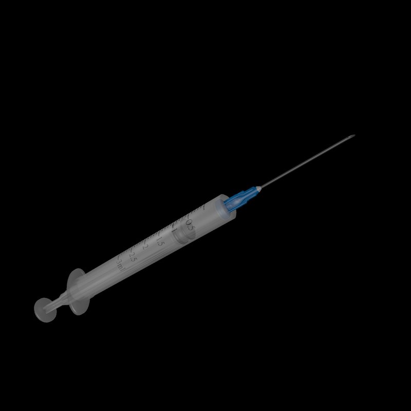 syringe needle 3d model