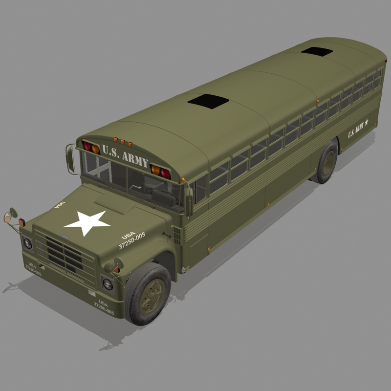 army bus 3d model