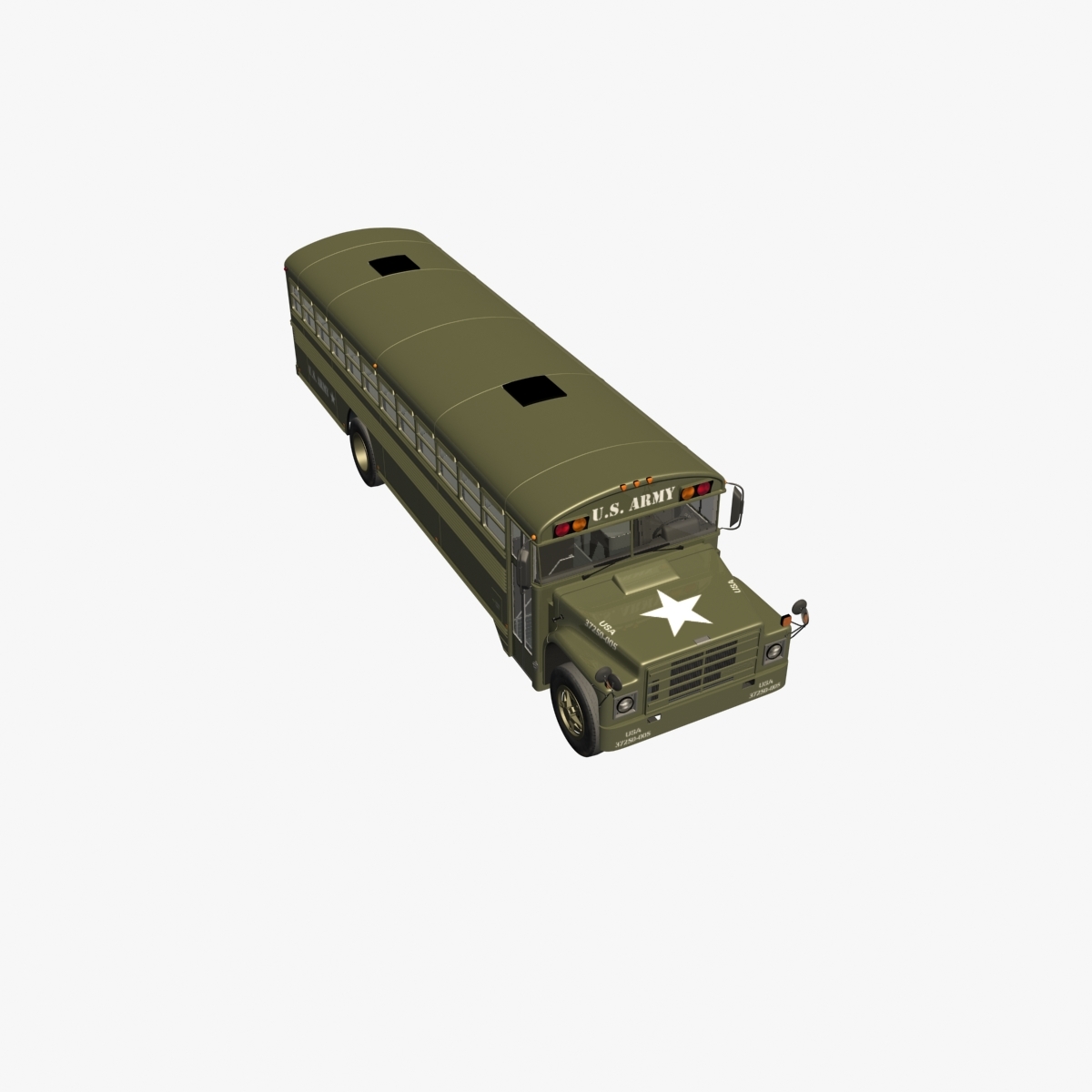 army bus 3d model