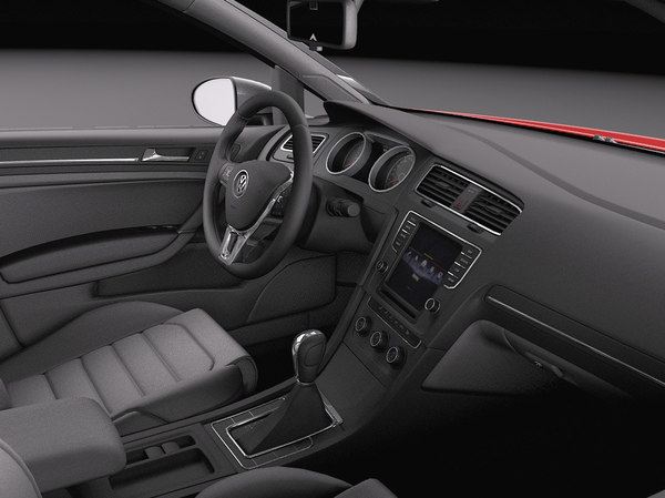 2015 volkswagen golf 3d model
