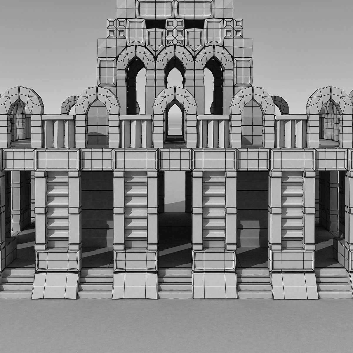 3d ancient fantasy building