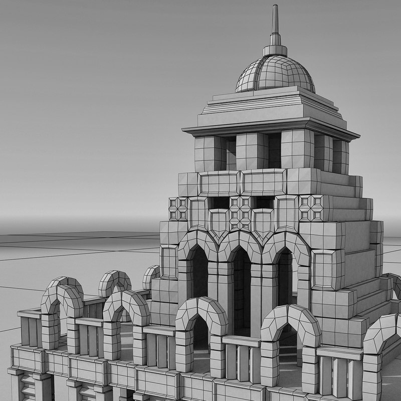3d ancient fantasy building