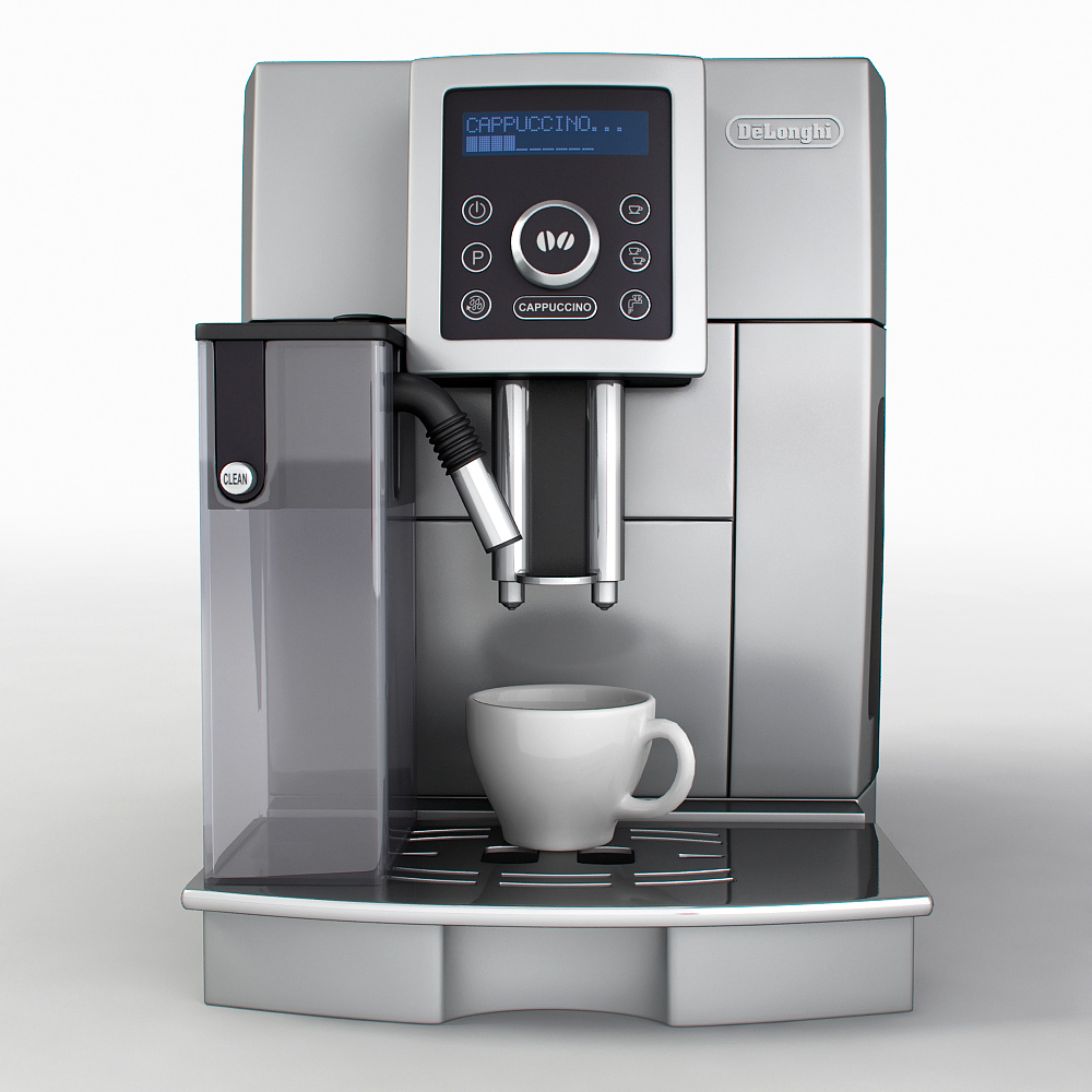 3d espresso machine model