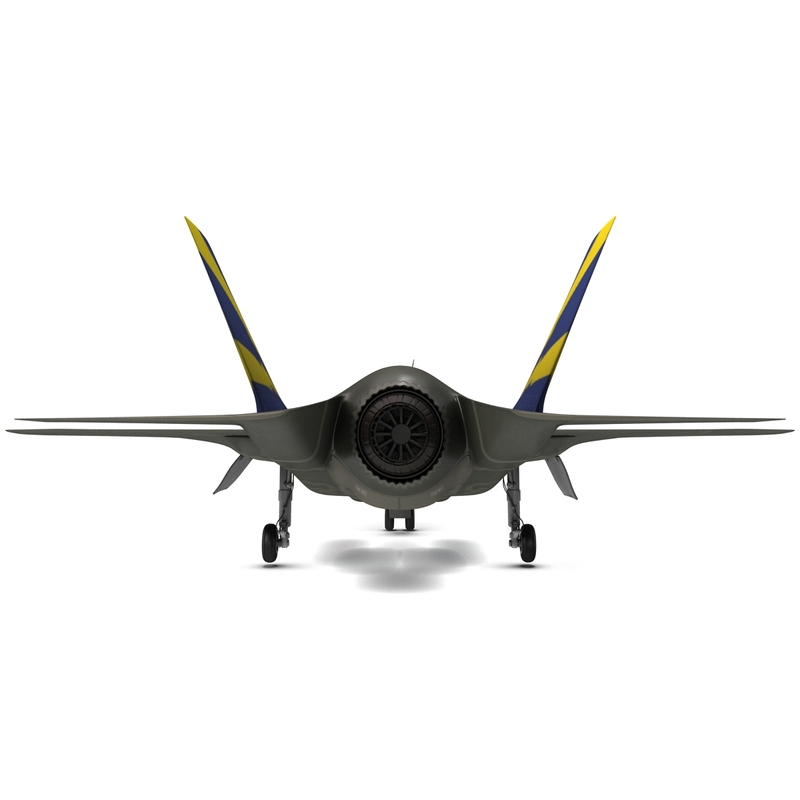 fighter aircraft lockheed martin 3d model