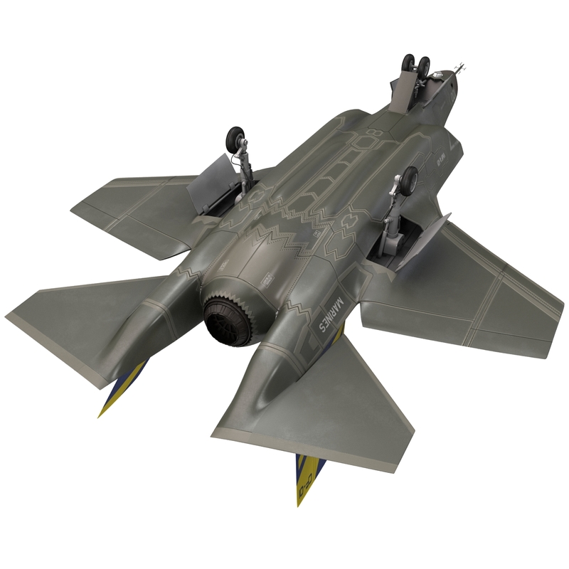 fighter aircraft lockheed martin 3d model
