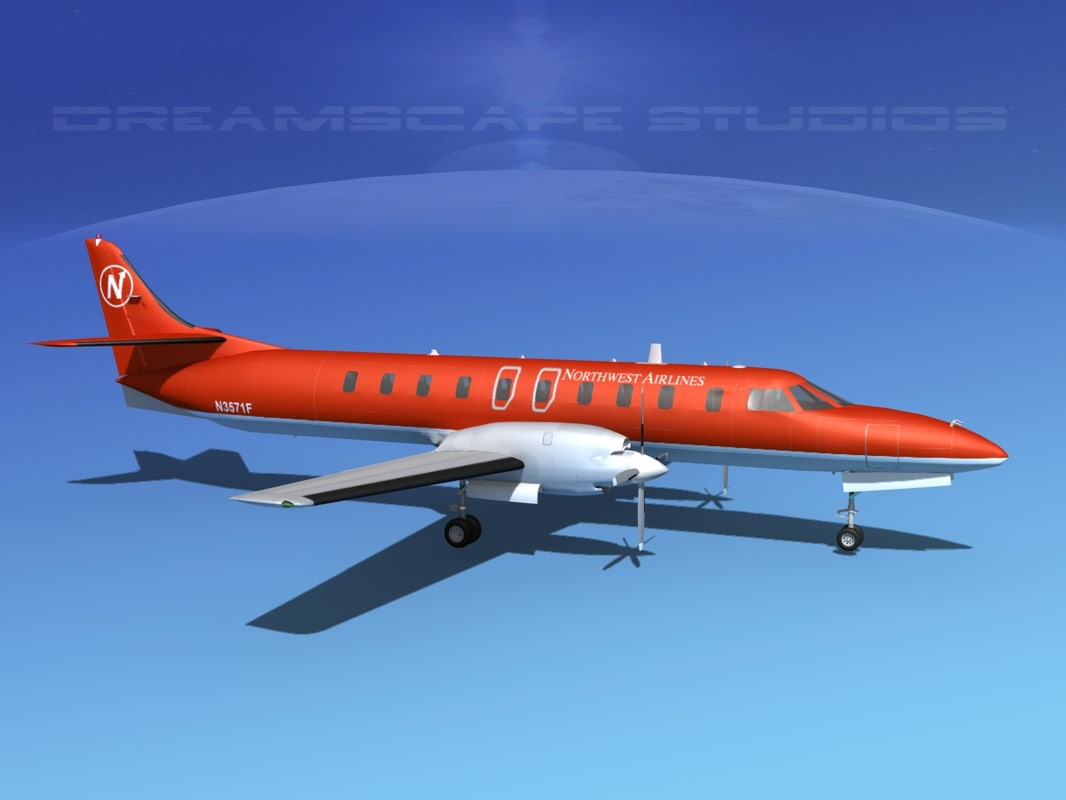 metroliner sa226 airliner swearingen 3d model