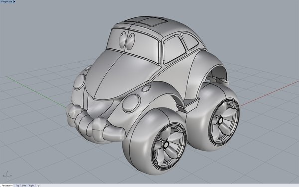 buggy toy car 3d obj