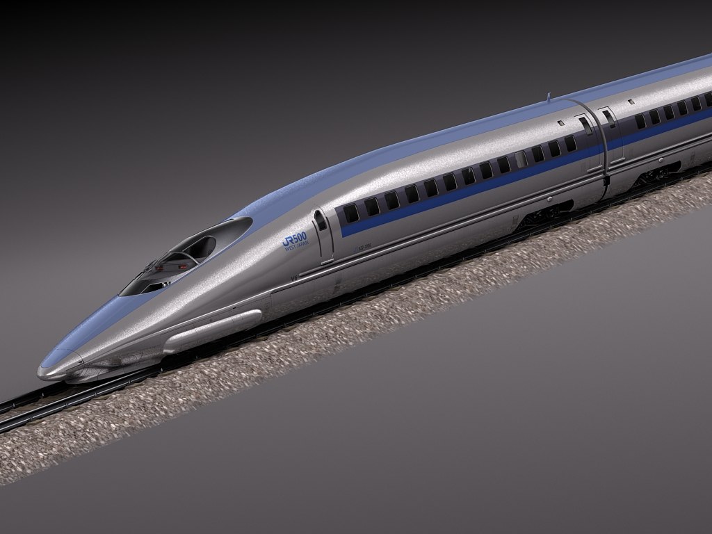 3d model 2014 speed shinkansen